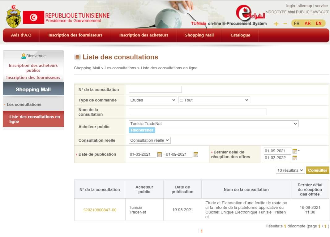 Publication - Tunisie TradeNet 01/09/2021 (Photos) - Idaraty